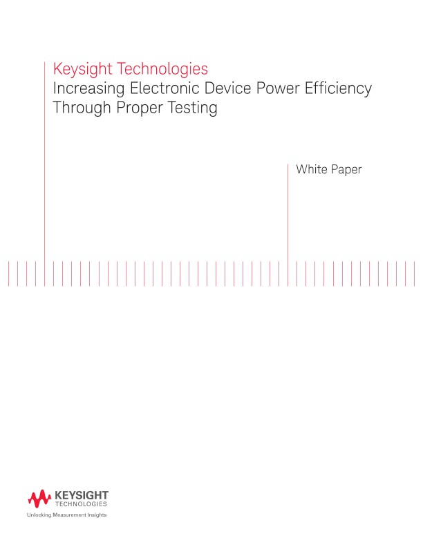 Increasing Electronic Device Power Efficiency PDF Asset Page | Keysight